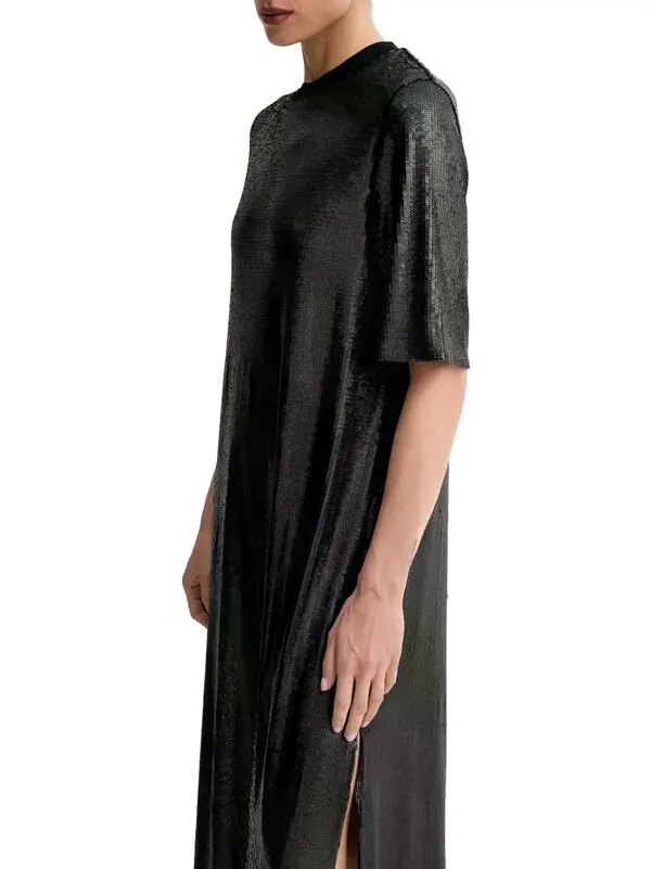 ALLSAINTS Sequin Embellished Midi Dress - Black