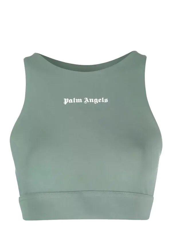 Palm Angels Logo-print Track Top - Green