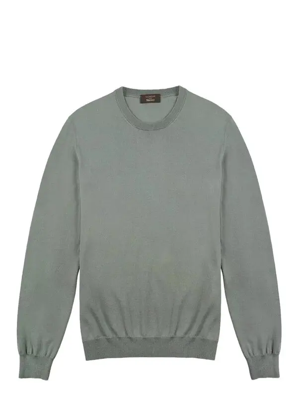 ZANONE Crew-neck Long-sleeve Sweater - Green
