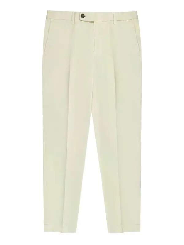 Incotex Tapered Cotton Trousers - Neutrals