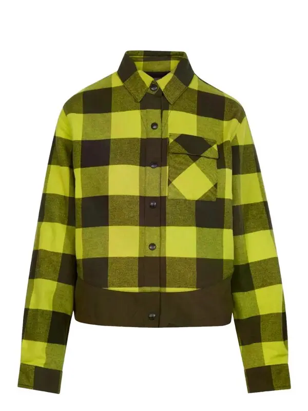Aztech Mountain Loge Peak Checked Ski Shirt - Yellow