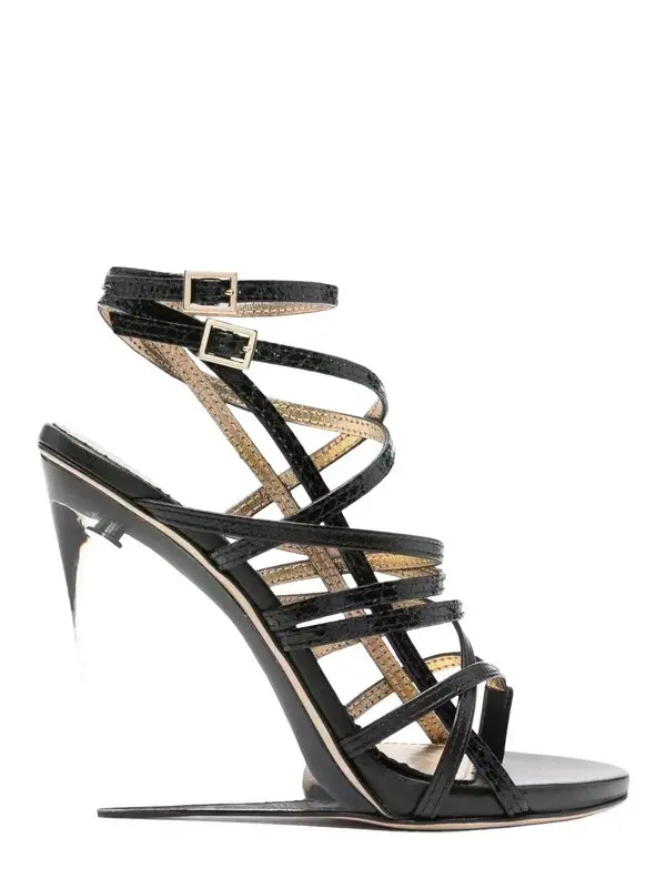 Dsquared2 Strappy Wedge Sandals - Black