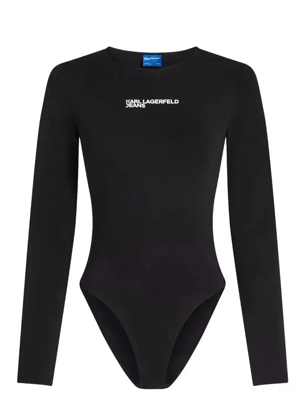 Karl Lagerfeld Long-sleeve Bodysuit - Black
