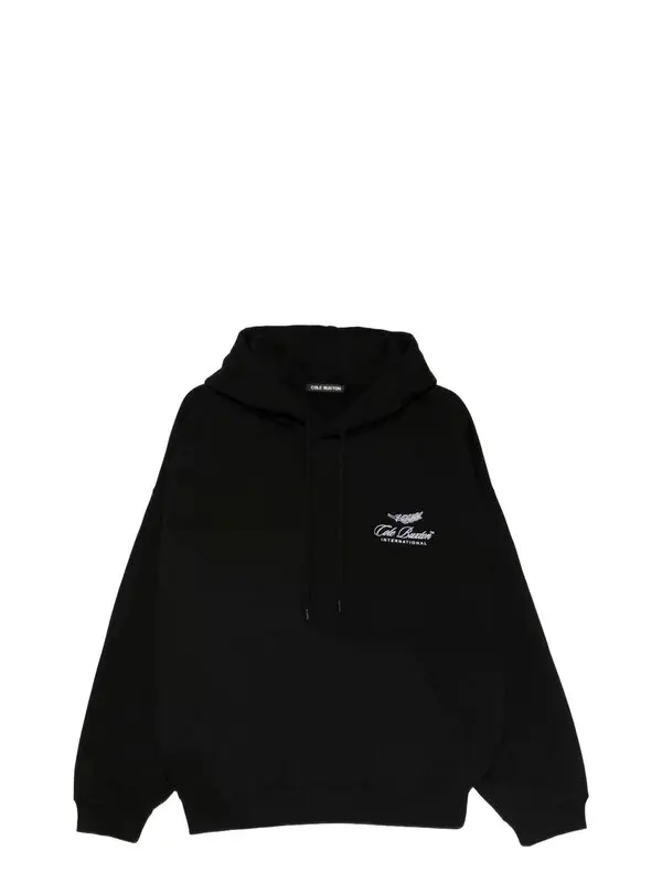 COLE BUXTON Logo Hooded Sweatshirt - Black