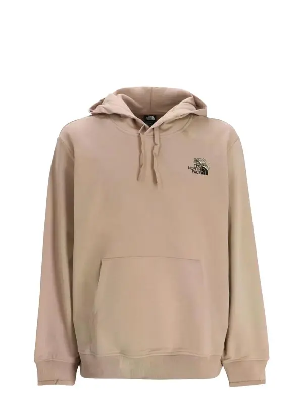The North Face Floral-embroidered Hoodie - Neutrals