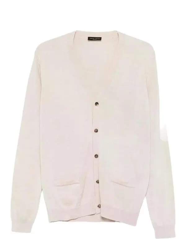 ROBERTO COLLINA Button Pocket Cardigan - Neutrals