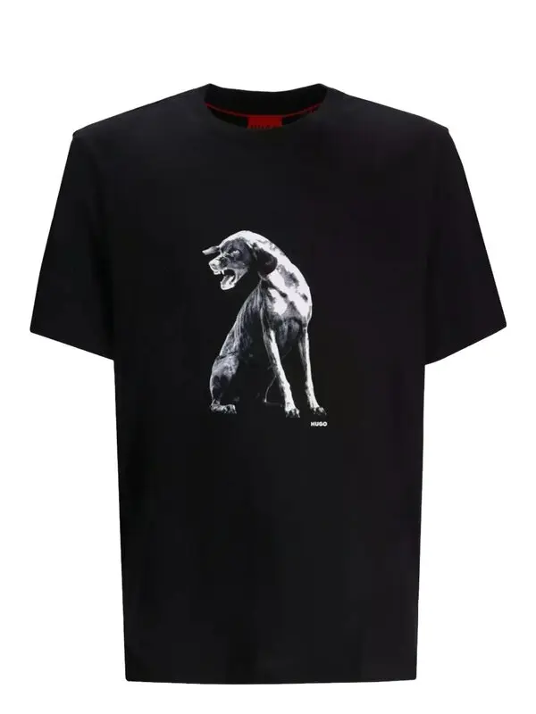 Hugo Graphic-print T-shirt - Black