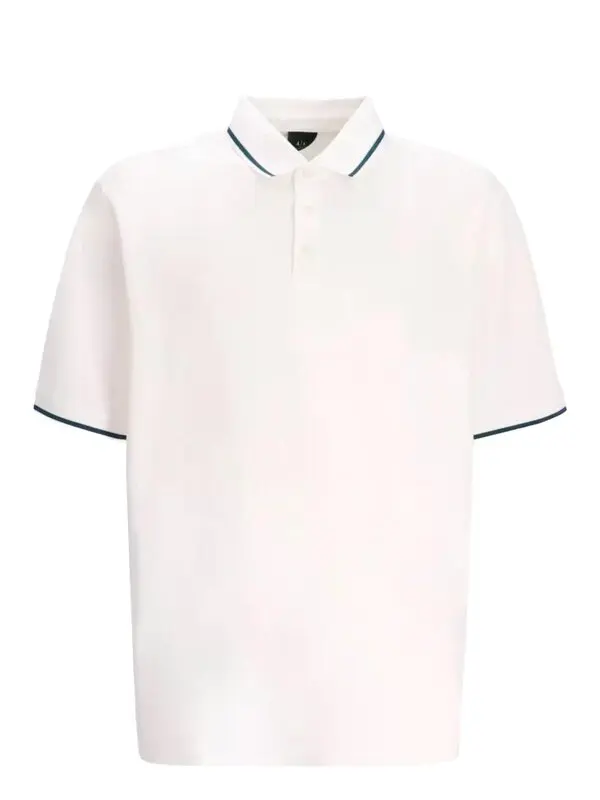 Armani Exchange Cotton Piqué Polo Shirt - White