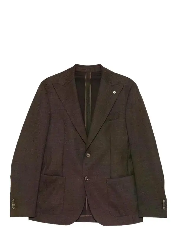 LUIGI BIANCHI MANTOVA Button-fastening Blazer - Brown