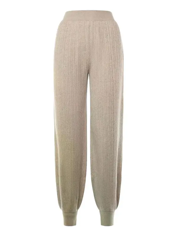 Loro Piana Ribbed Knit Trousers - Neutrals