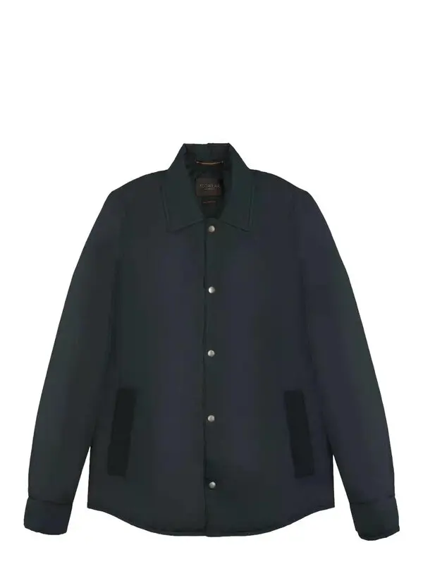 Montedoro Padded Snap Overshirt - Blue