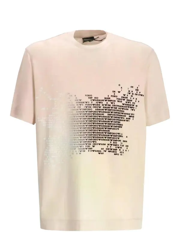 Emporio Armani Logo-print Short-sleeve T-shirt - Neutrals