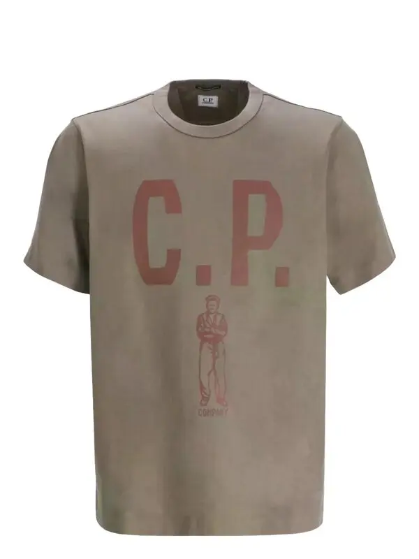 C.P. COMPANY Graphic T-shirt - Brown