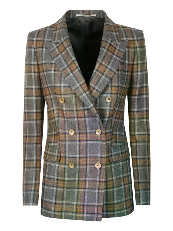 Tagliatore Plaid Blazer - Grey