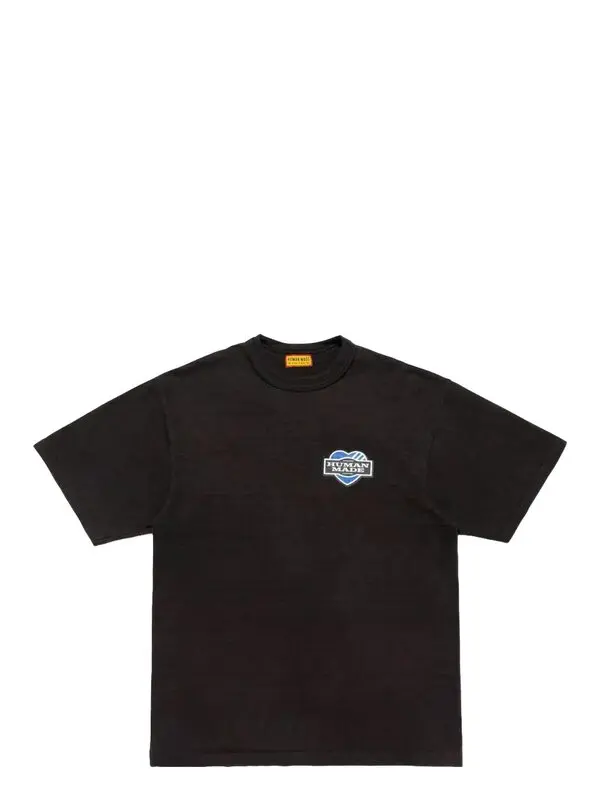 HUMAN MADE Heart-logo Cotton T-shirt - Black