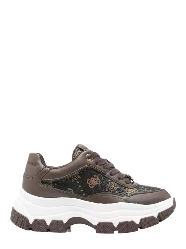 Guess 73mm Berrett 4g Logo Sneakers - Brown