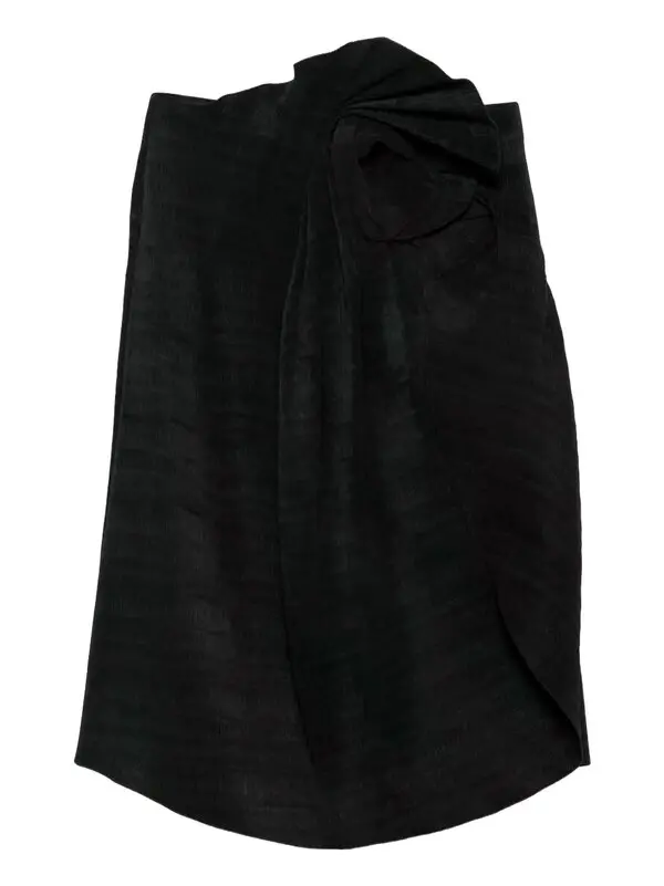 Magda Butrym Floral-knot Skirt - Black