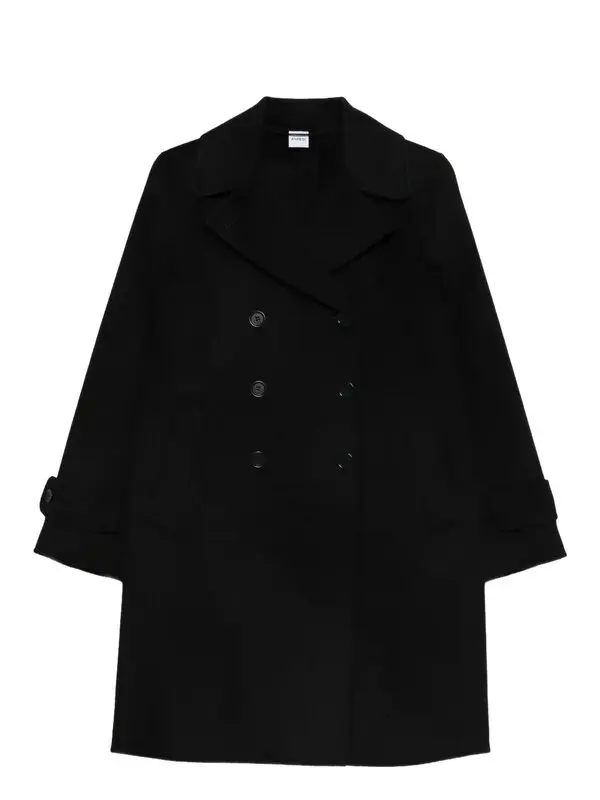Aspesi Double-breasted Coat - Black