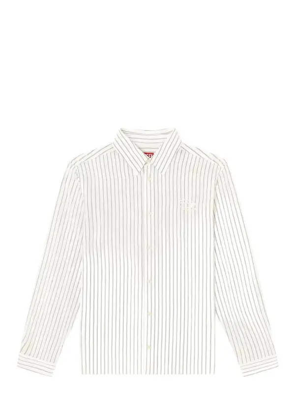 DIESEL® S-simply-gsbg Striped Shirt - Grey
