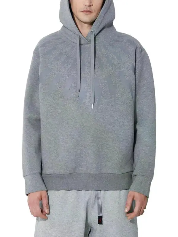 Neil Barrett Lightning Bolt Patterned Hoodie - Grey