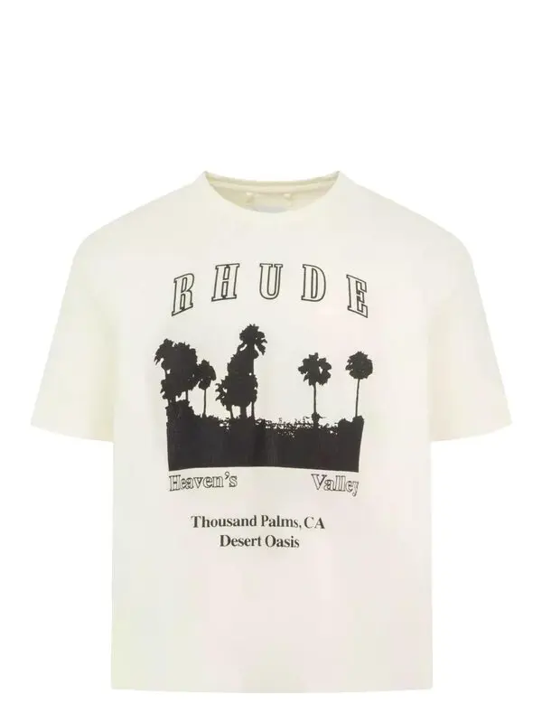 Rhude Graphic-print T-shirt - Neutrals