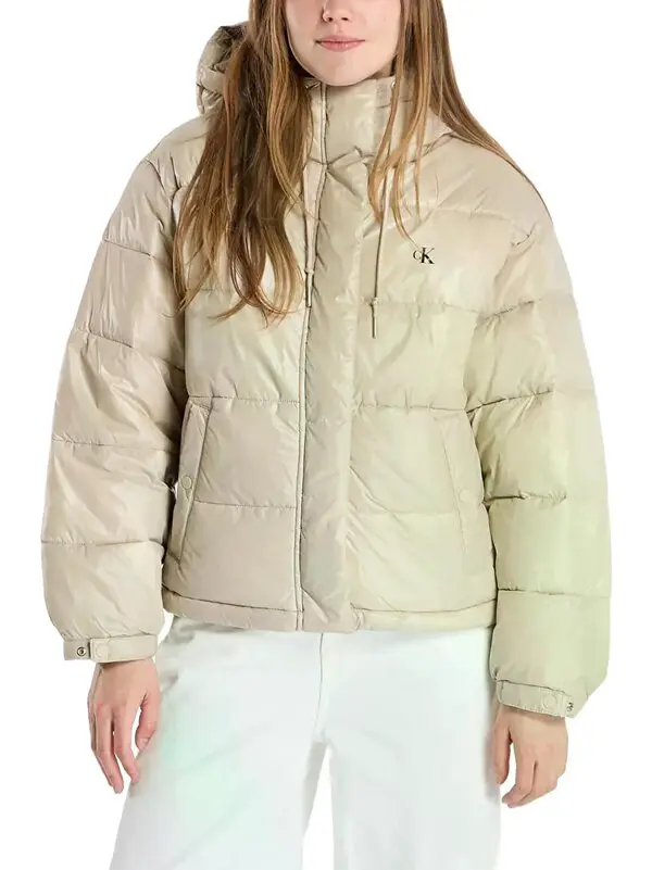 Calvin Klein Shine Puffer Jacket - Neutrals