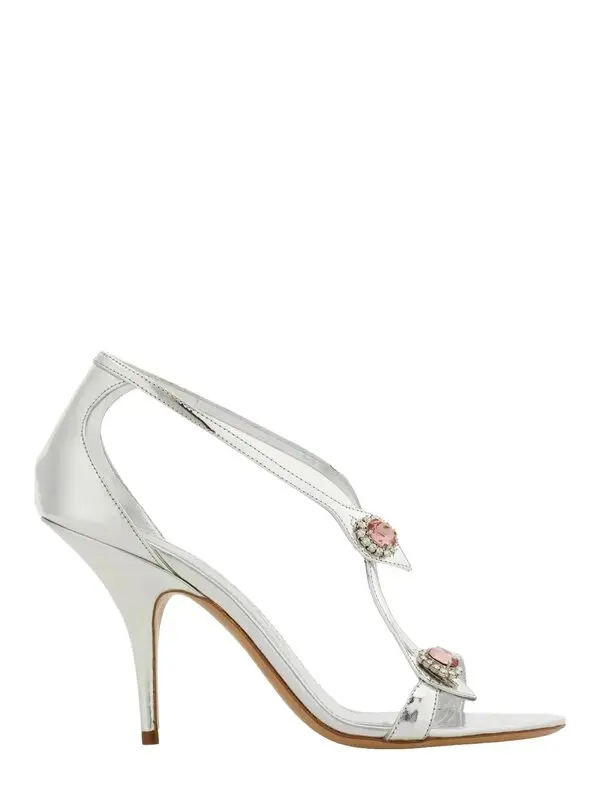 FERRAGAMO 90mm Crystal-embellished Sandals - Silver