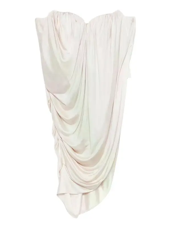 Giuseppe Di Morabito Ruched Draped Top - White