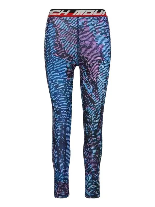 Aztech Mountain Next To Skin Printed Leggings - Blue