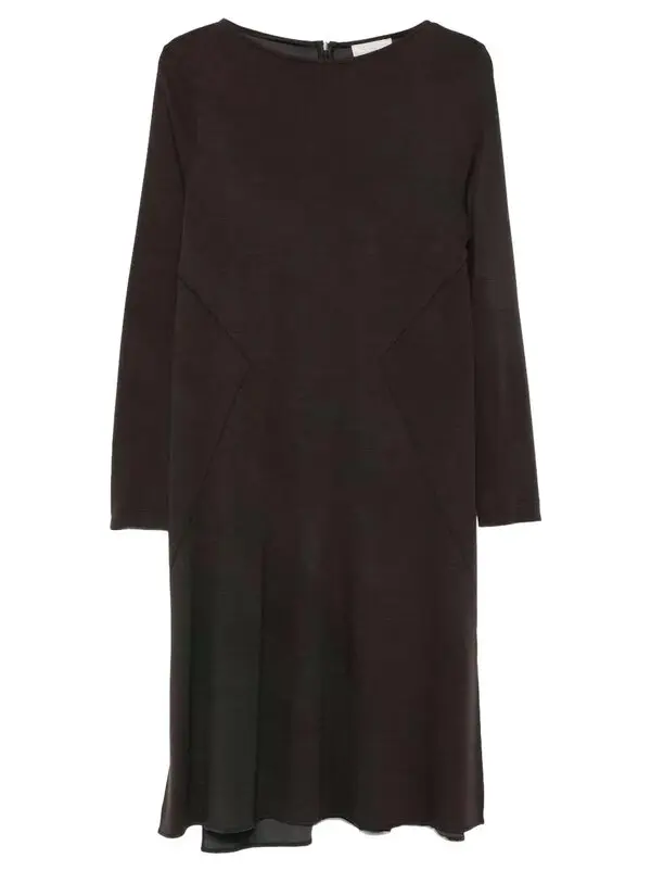 Antonelli Firenze Boat-neck Midi Dress - Brown