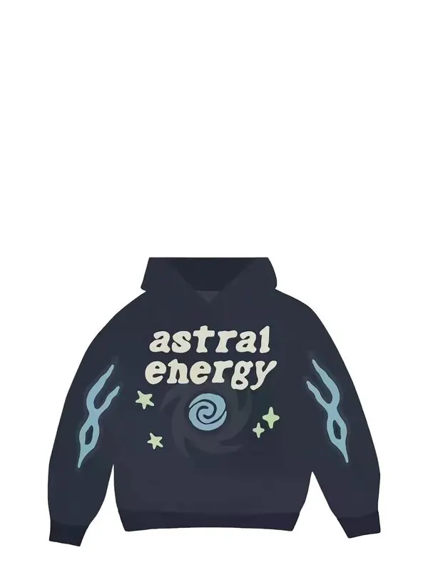 BROKEN PLANET Astral-print Hoodie - Blue