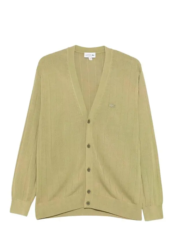 Lacoste Button-down Cardigan - Green