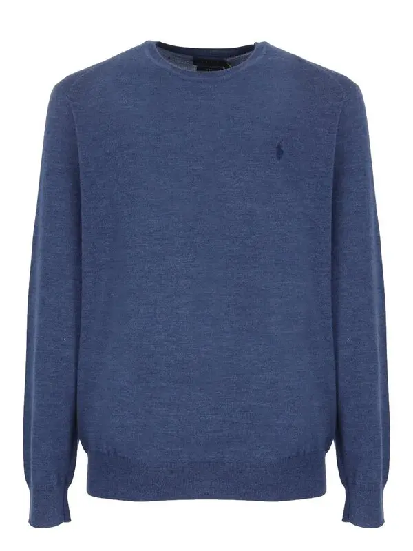 Ralph Lauren Wool Crew Neck Sweater - Blue