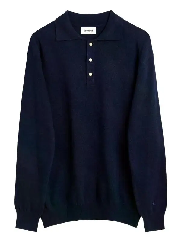 SOULLAND Marcel Sweater - Blue