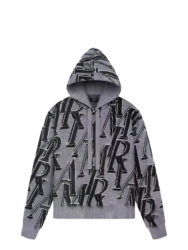 Amiri Repeat Logo Hoodie - Grey