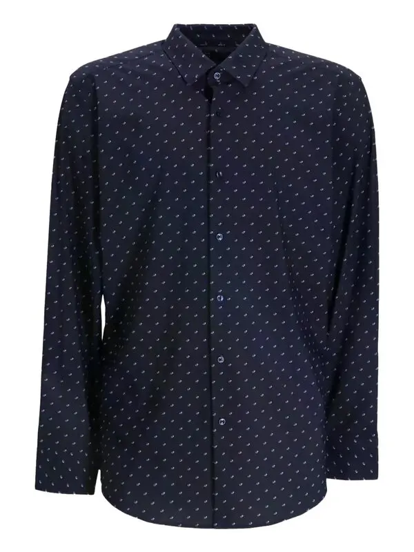 BOSS Patterned Shirt - Blue