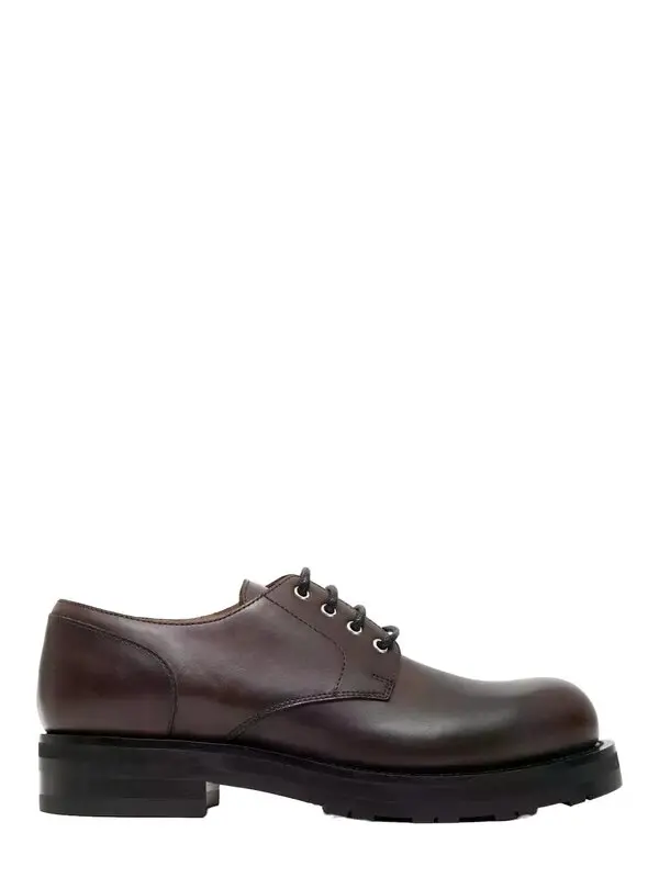 THE ROW Lace-up Platform Derby Shoes - Brown