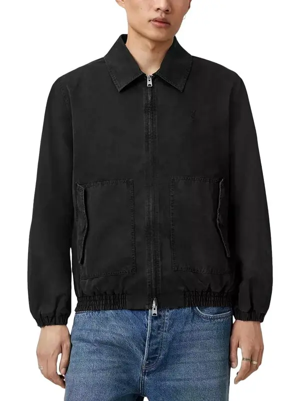 ALLSAINTS Holman Ramskull Zip-up Jacket - Black