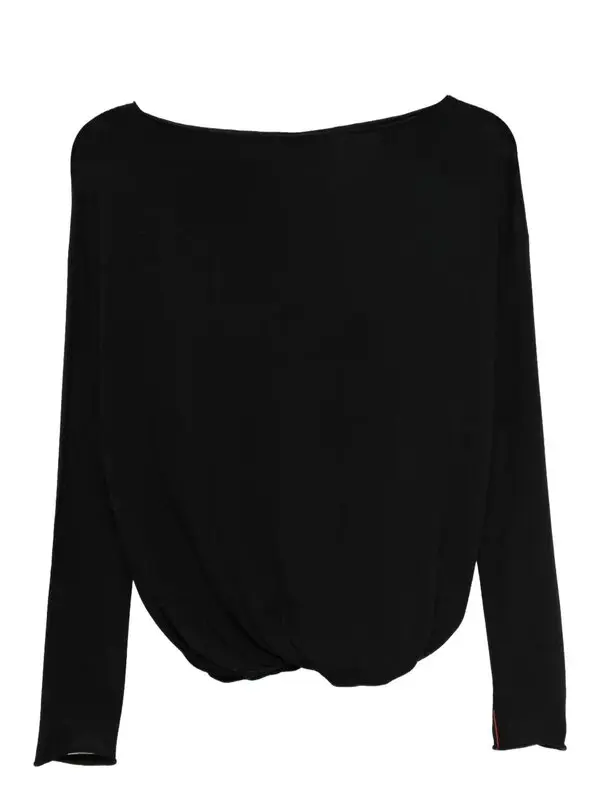 Liviana Conti Boat-neck Top - Black