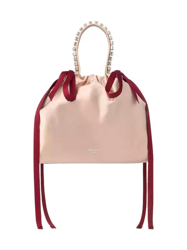 JIMMY CHOO Crystal-embellished Bucket Bag - Pink