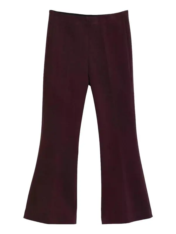 Liviana Conti Flared Trousers - Red