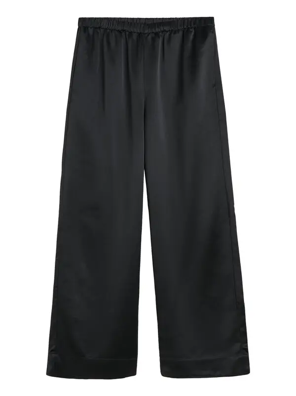 BY MALENE BIRGER Cabello Wide-leg Trousers - Black