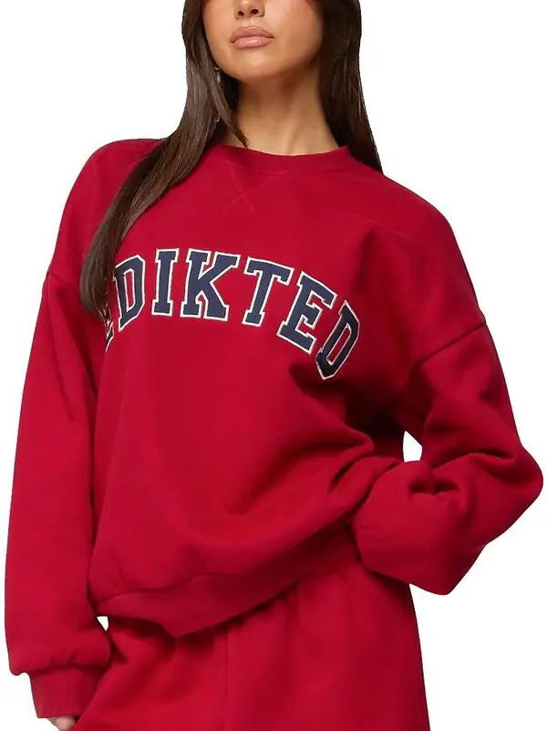 EDIKTED Major Sweatshirt - Red