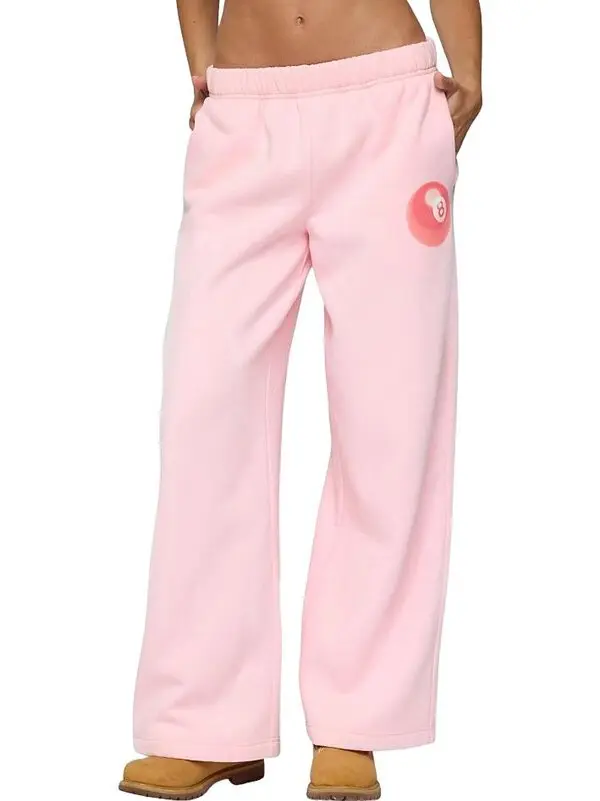 EDIKTED Lucky 8 Sweatpants - Light-pink