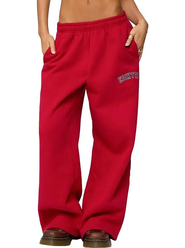 EDIKTED Major Sweatpants - Red