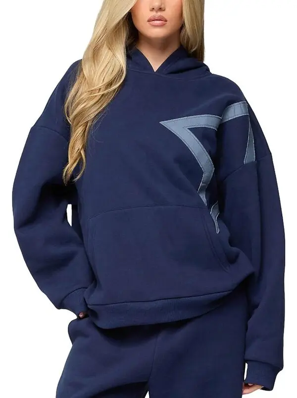 EDIKTED Starly Oversized Hoodie - Navy