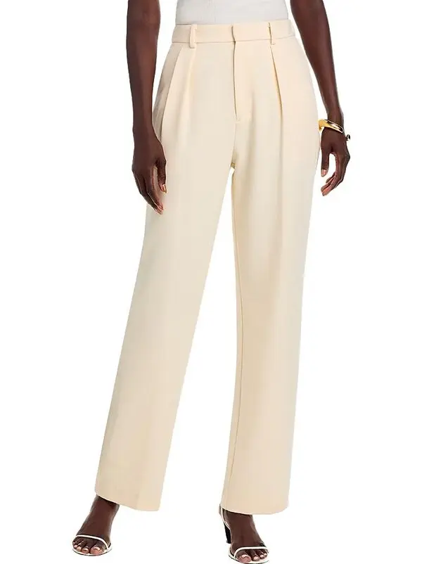 Rue Sophie Pleated Front Trousers - Butter Cream