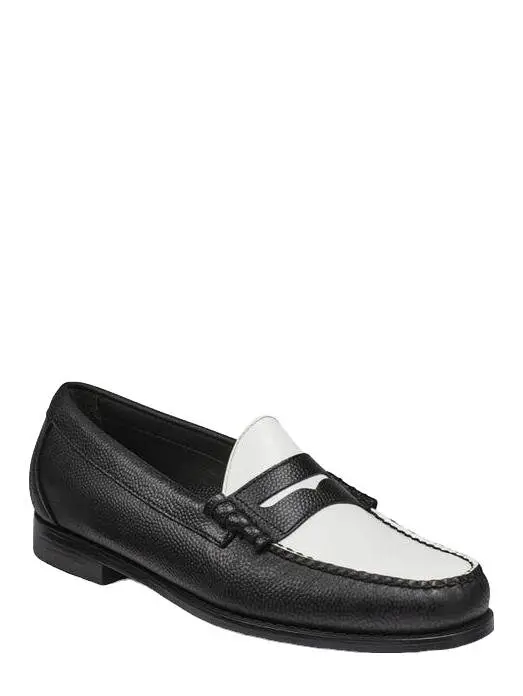 G.H.BASS X Reigning Champ Larson Weejuns Penny Loafer - Black/white