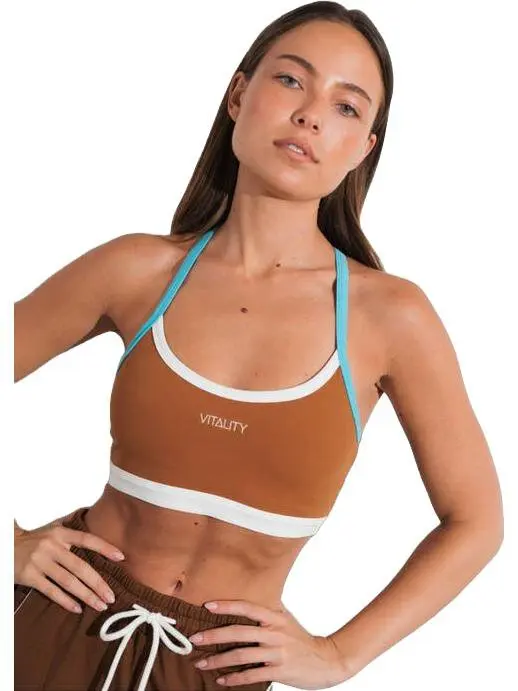VITALITY Cloud Ii Bar Bra - Toffee Contrast