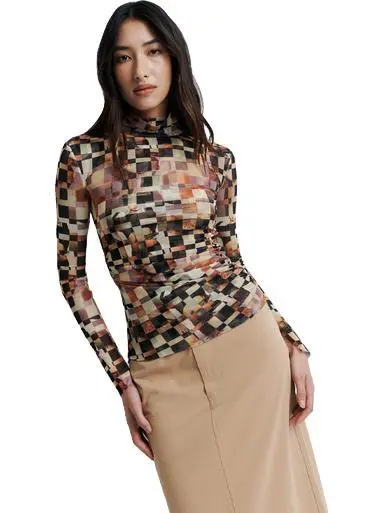ROMY Mosaic Double Layer Mesh Top - Mosaic Dreams